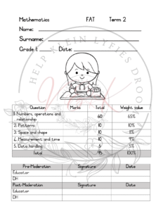 Grade 1 Mathematics Formal Assessment Task – Term 3 - Vinkel & Koljander