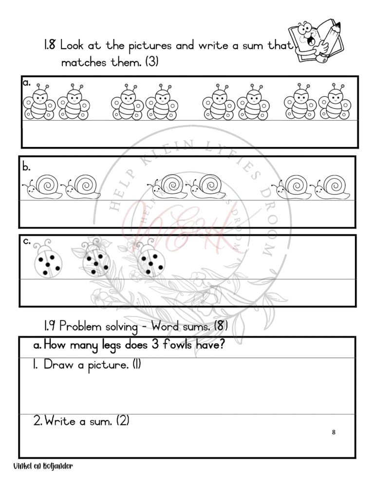 Grade 1 Mathematics Formal Assessment Task Term 2 - Vinkel & Koljander
