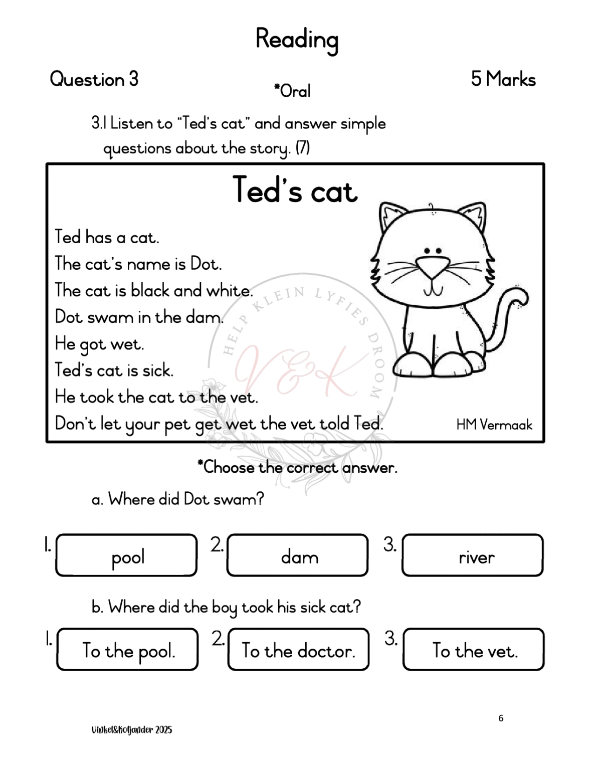 Grade 2 English First Additional Language Baseline Assessment Term 1 ...