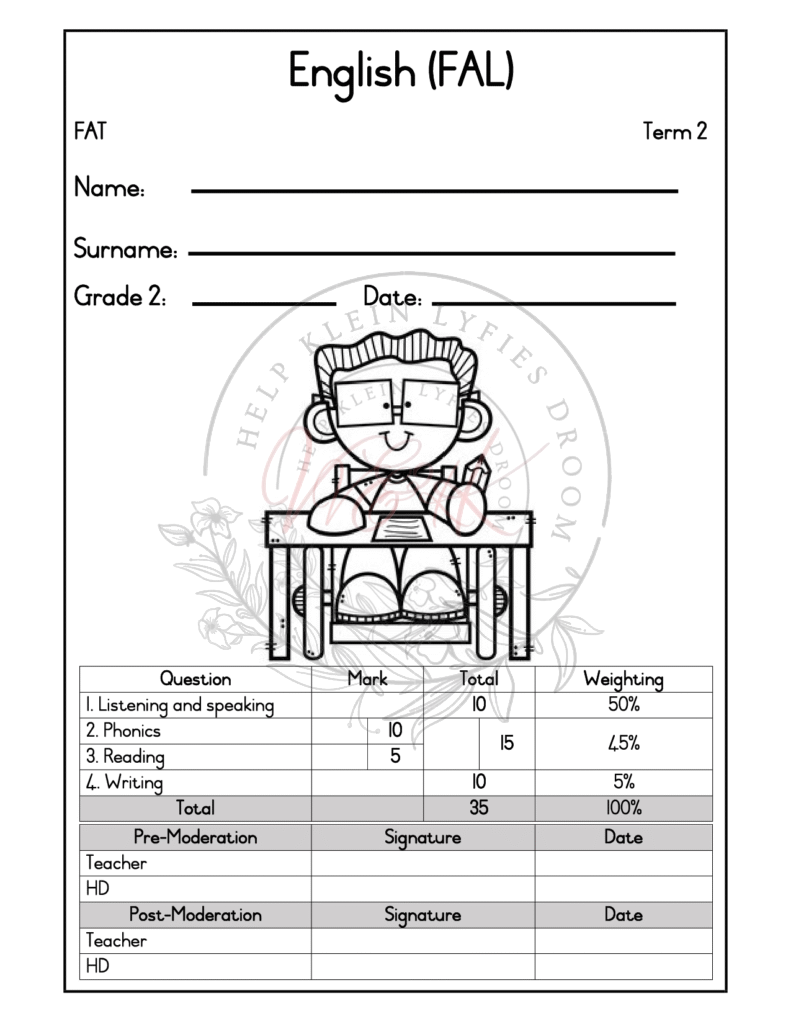 Grade 2 English First Additional Language Formal Assessment Task – Term ...