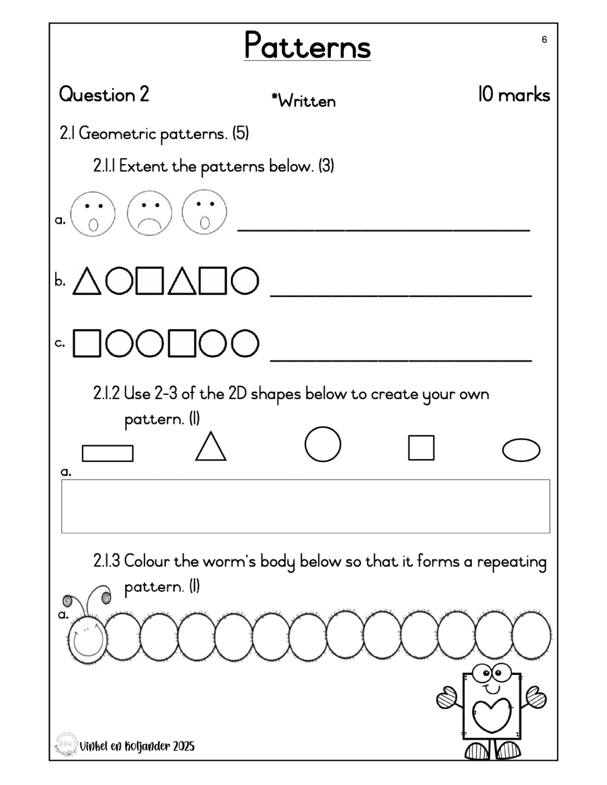 Grade 2 Mathematics Formal Assessment Task – Term 2 2025 - Vinkel ...