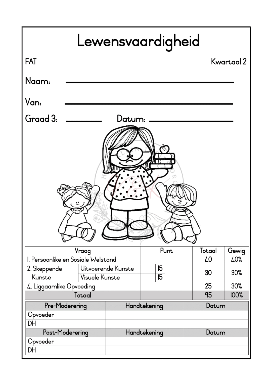 Graad 3 Formele Assesserings Take Pakket – Kwartaal 2 2025 - Vinkel ...
