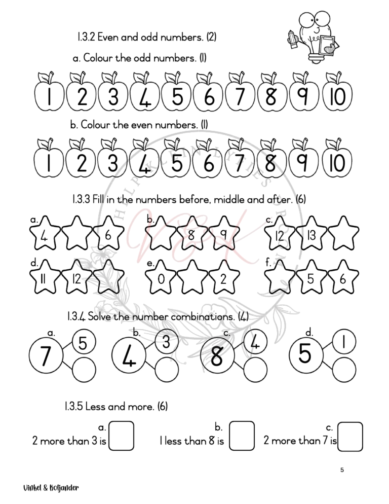Grade 1 Mathematics Formal Assessment Task – Term 3 - Vinkel & Koljander