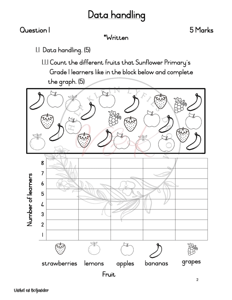 Grade 1 Mathematics Formal Assessment Task – Term 3 - Vinkel & Koljander