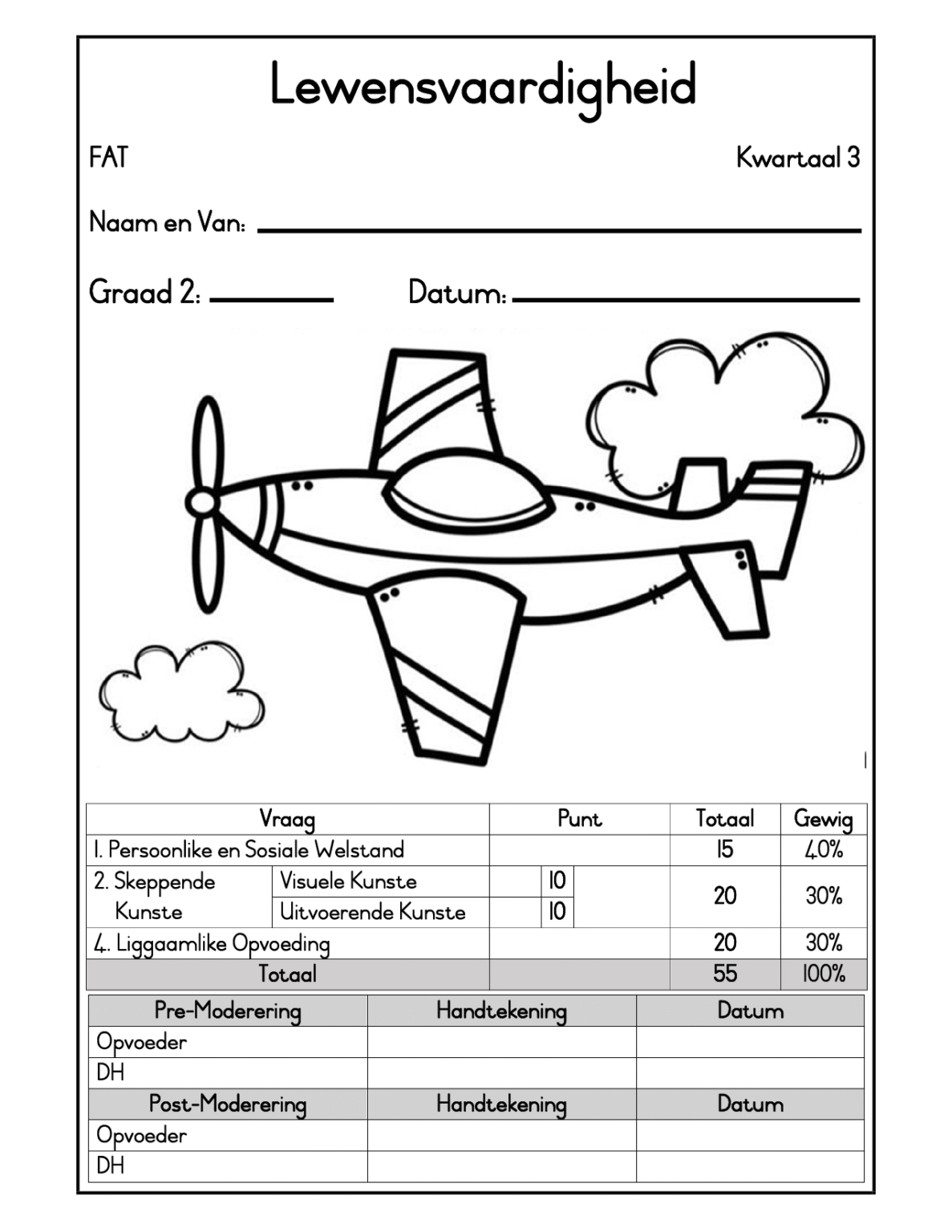 Grade 2 Life Skills Formal Assessment Task – Term 3 2025 - Vinkel ...