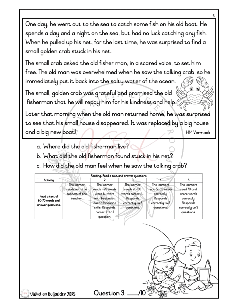 Grade 3 English First Additional Language Formal Assessment Task – Term ...