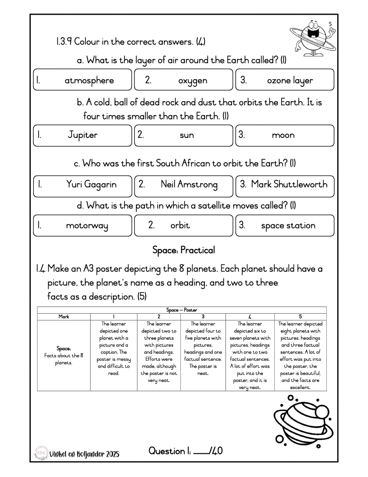 Grade 3 Life Skills Formal Assessment Task – Term 3 2025 - Vinkel ...