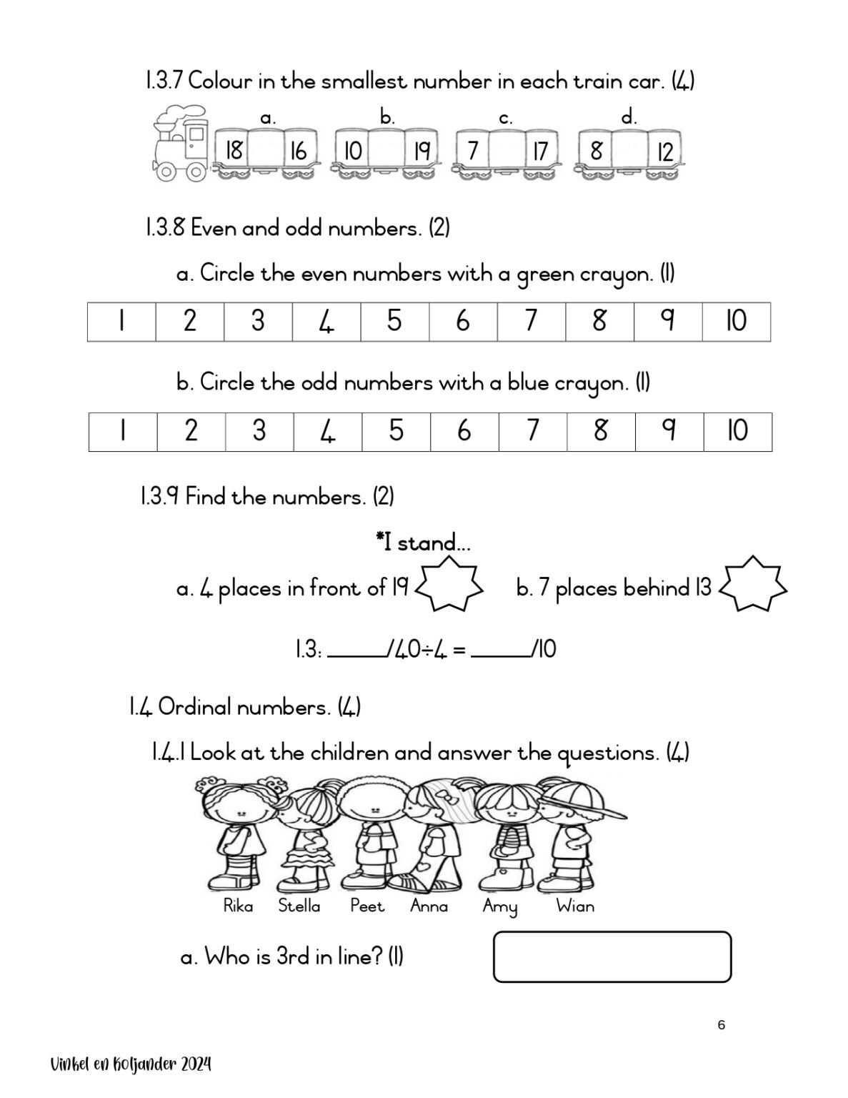 Grade 1 Mathematics Lesson Planning Package – Term 3 2025 - Vinkel ...
