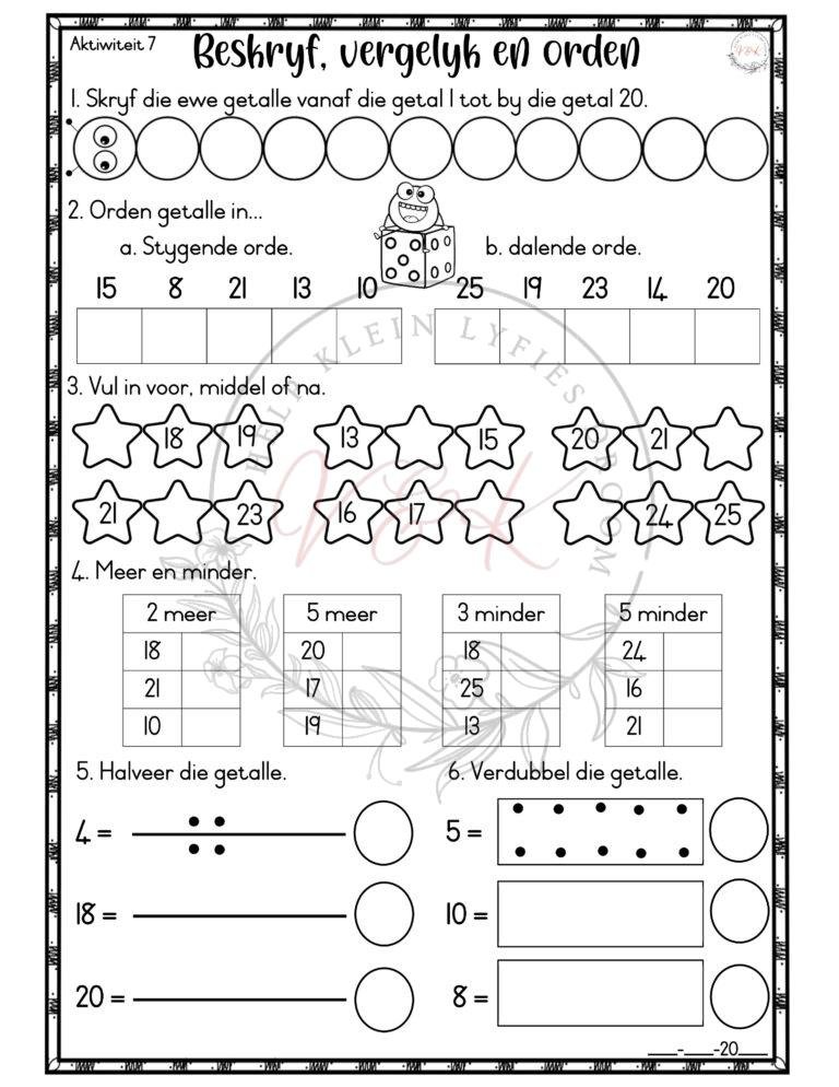 Graad 2 Wiskunde Lesbeplanning Pakket – Kwartaal 1 2026 - Vinkel ...