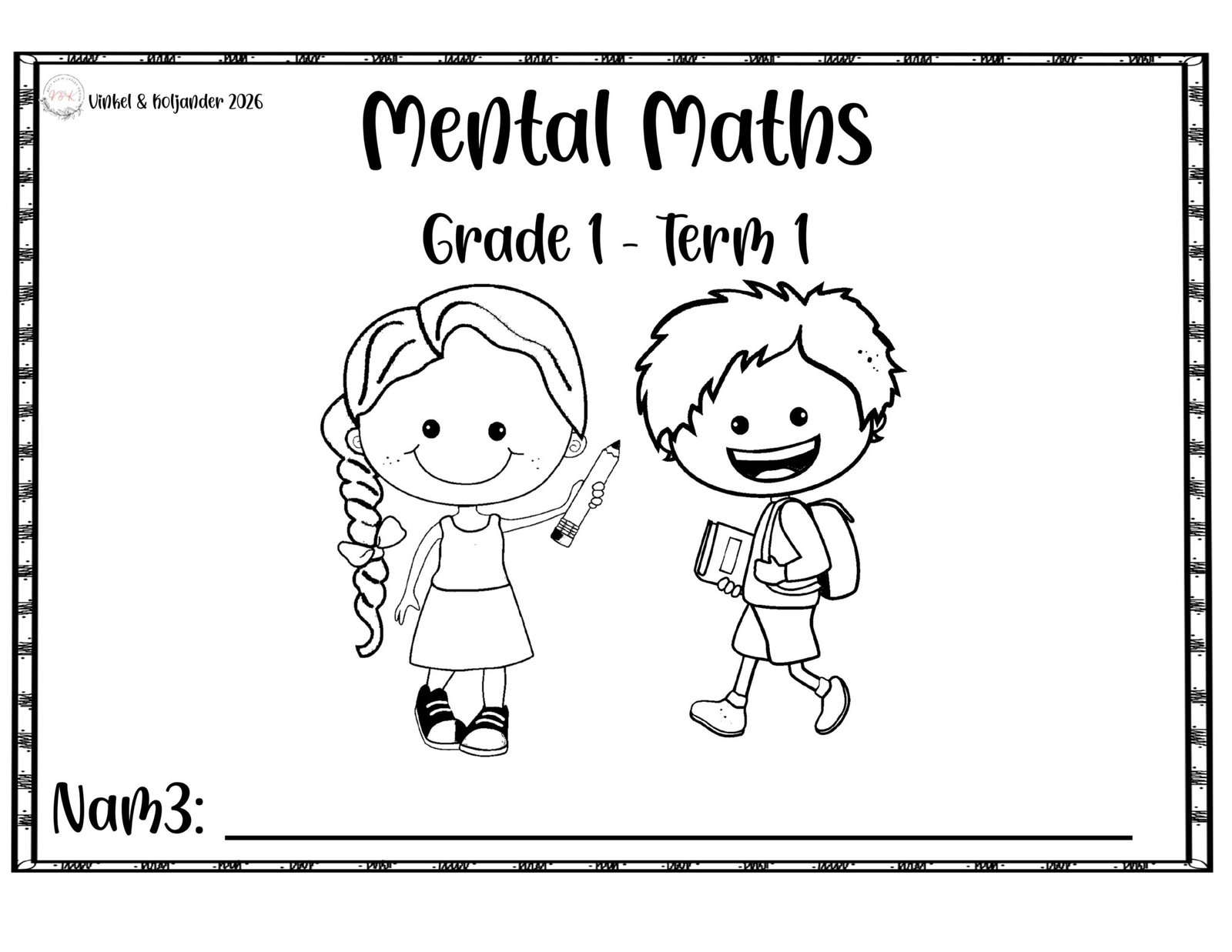 Grade 1 Mathematics Lesson Planning – Term 2 2026 - Vinkel & Koljander