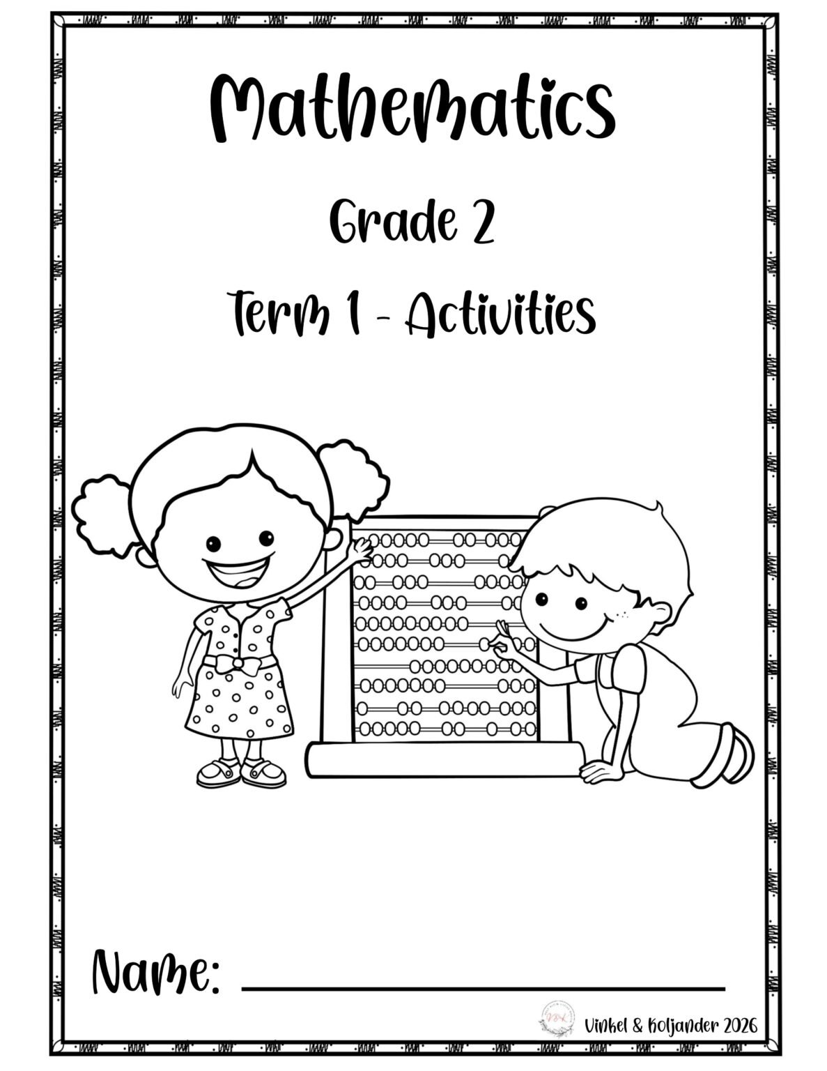 Grade 2 Mathematics Lesson Planning – Term 1 2026 - Vinkel & Koljander