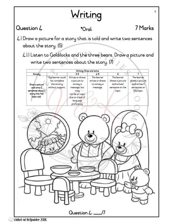 Grade 2 English Formal Assessment Task – Term 1 2026 - Vinkel & Koljander