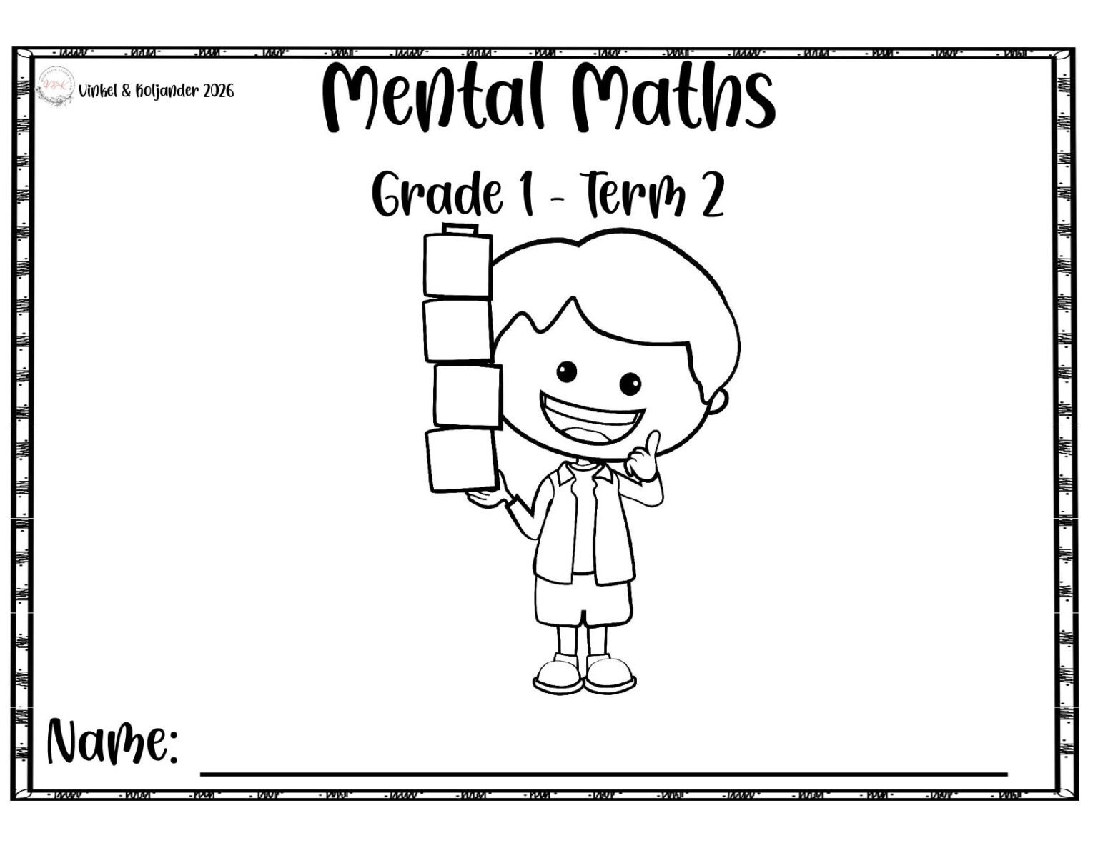 Grade 1 Mathematics Lesson Planning Package – Term 2 2026 - Vinkel ...