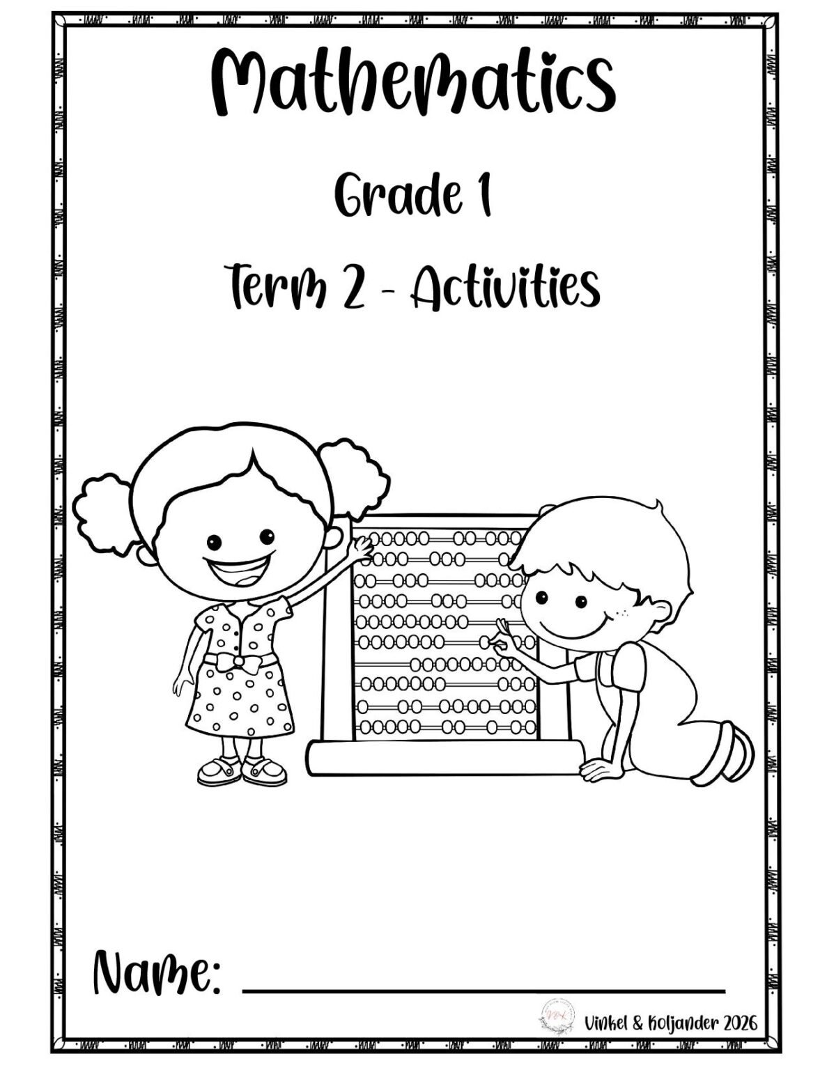 Grade 1 Mathematics Lesson Planning Package – Term 2 2026 - Vinkel ...